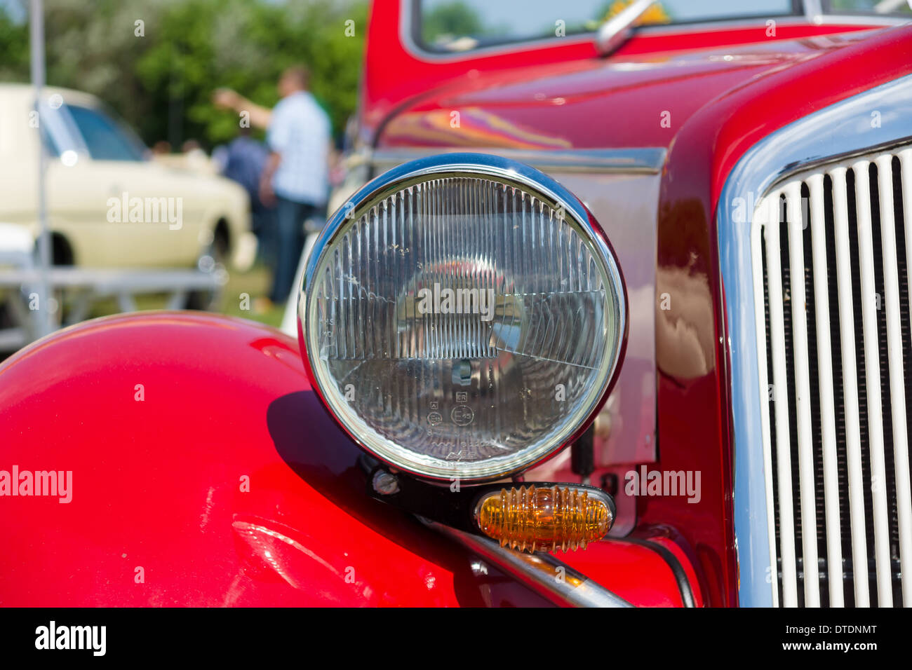 Detail of the two-door convertible DKW F8 Stock Photo - Alamy