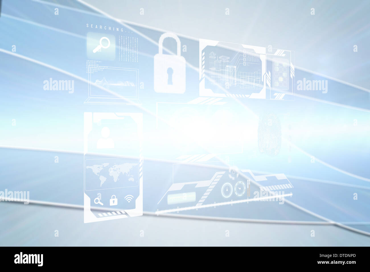 Composite image of identification interface Stock Photo - Alamy