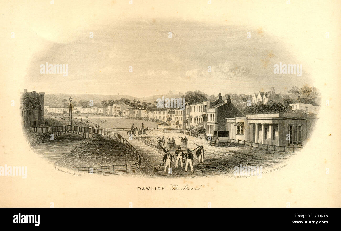 View of The Strand, Dawlish Stock Photo - Alamy