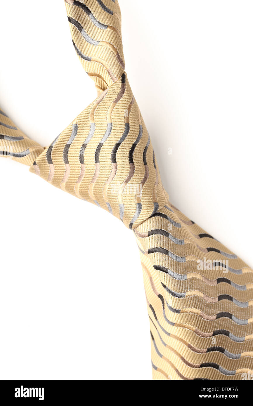Closeup view of a tie on white background Stock Photo - Alamy