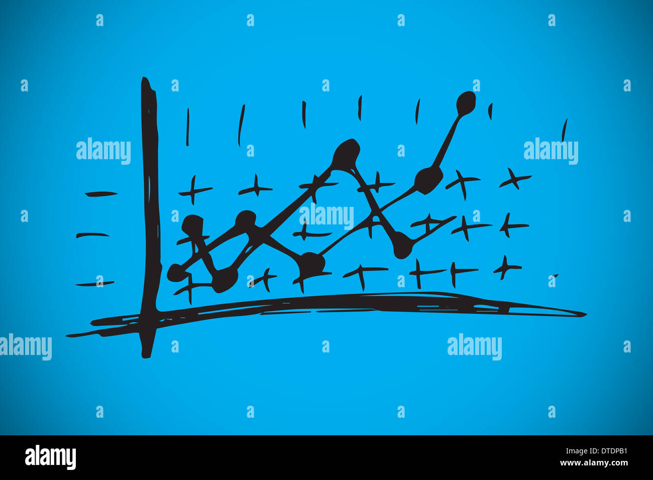 Composite image of data analysis doodle Stock Photo - Alamy