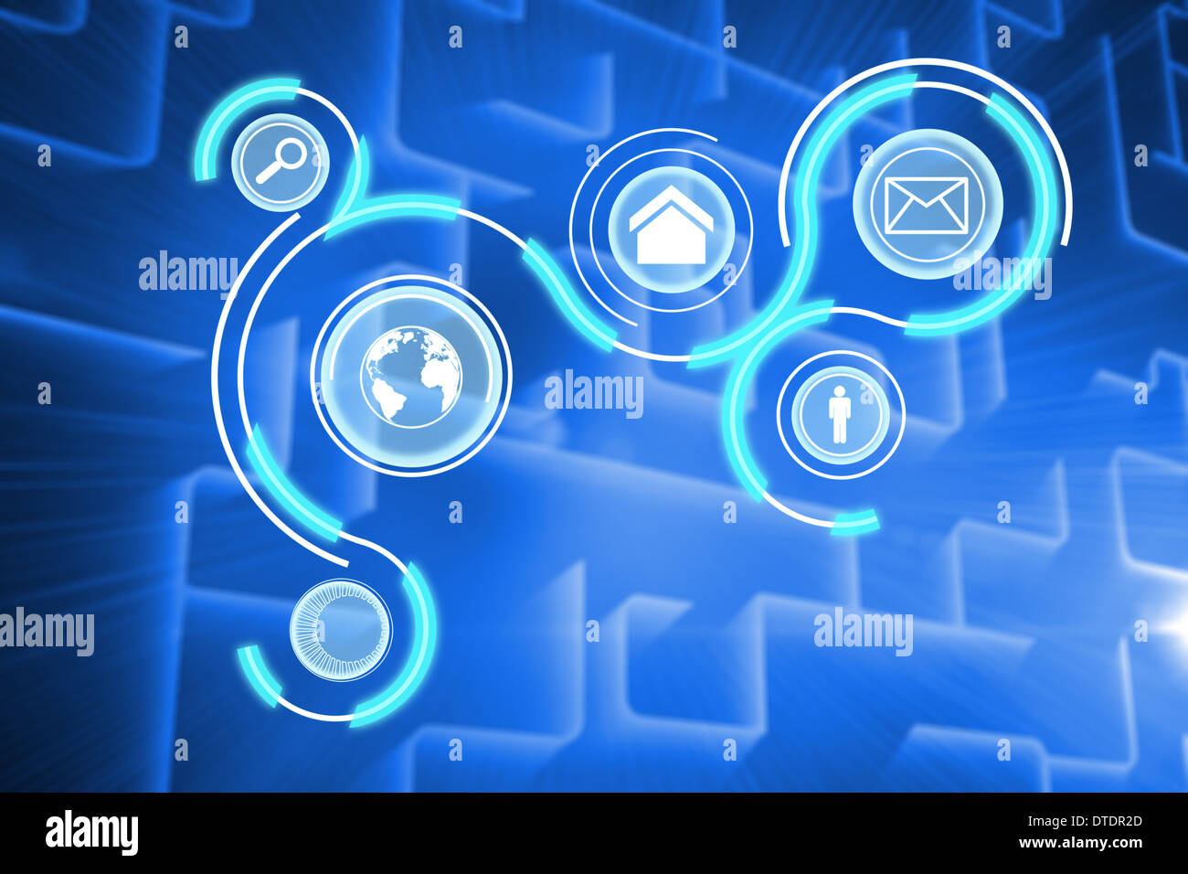 Composite image of computer applications Stock Photo - Alamy