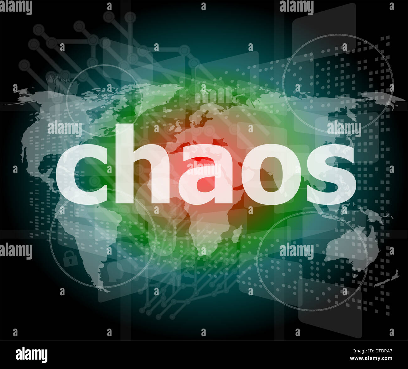 Chaos word hi-res stock photography and images - Alamy