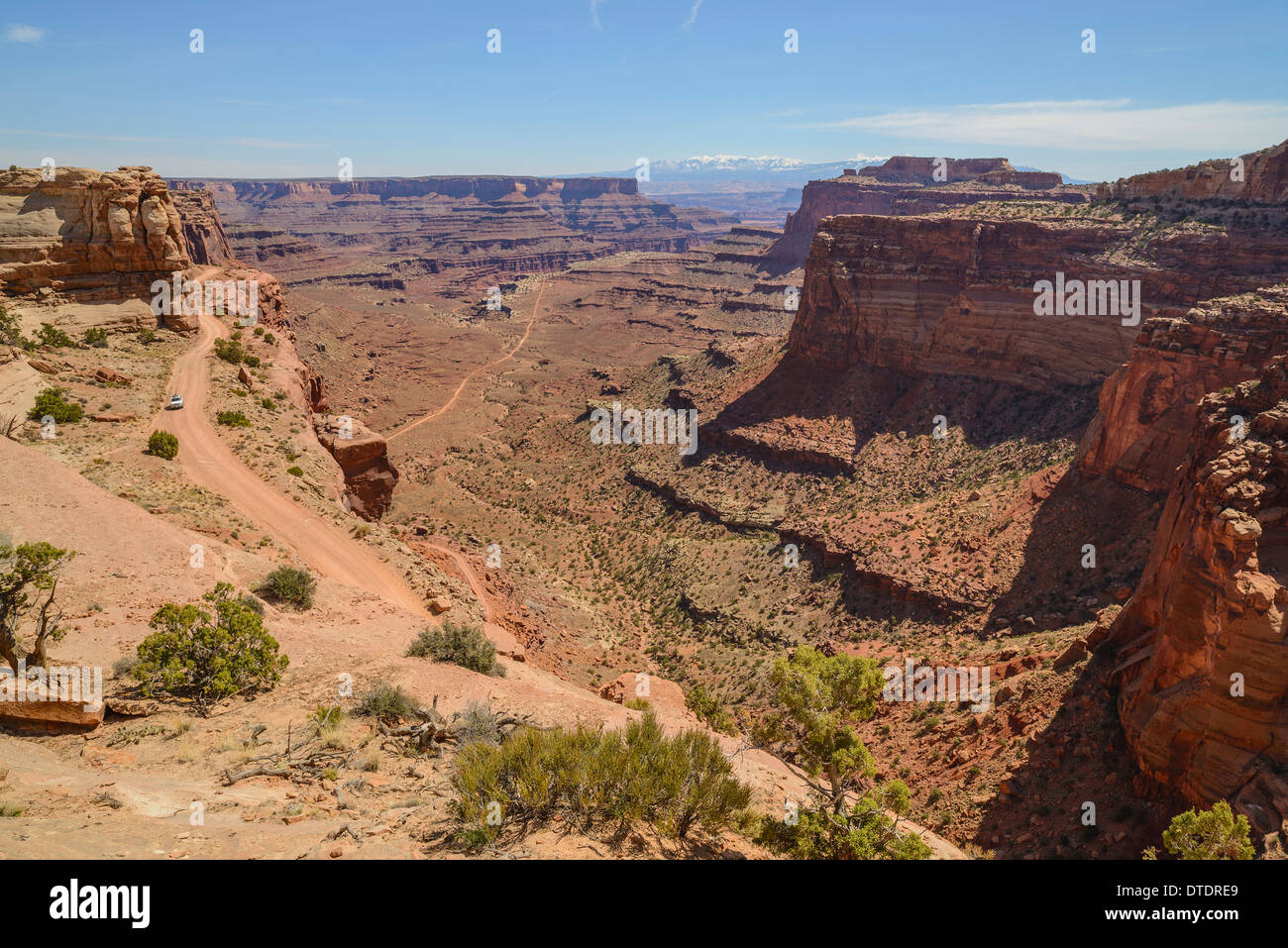 Shafer Trail, from The Neck, Canyonlands National Park, Islands in the ...