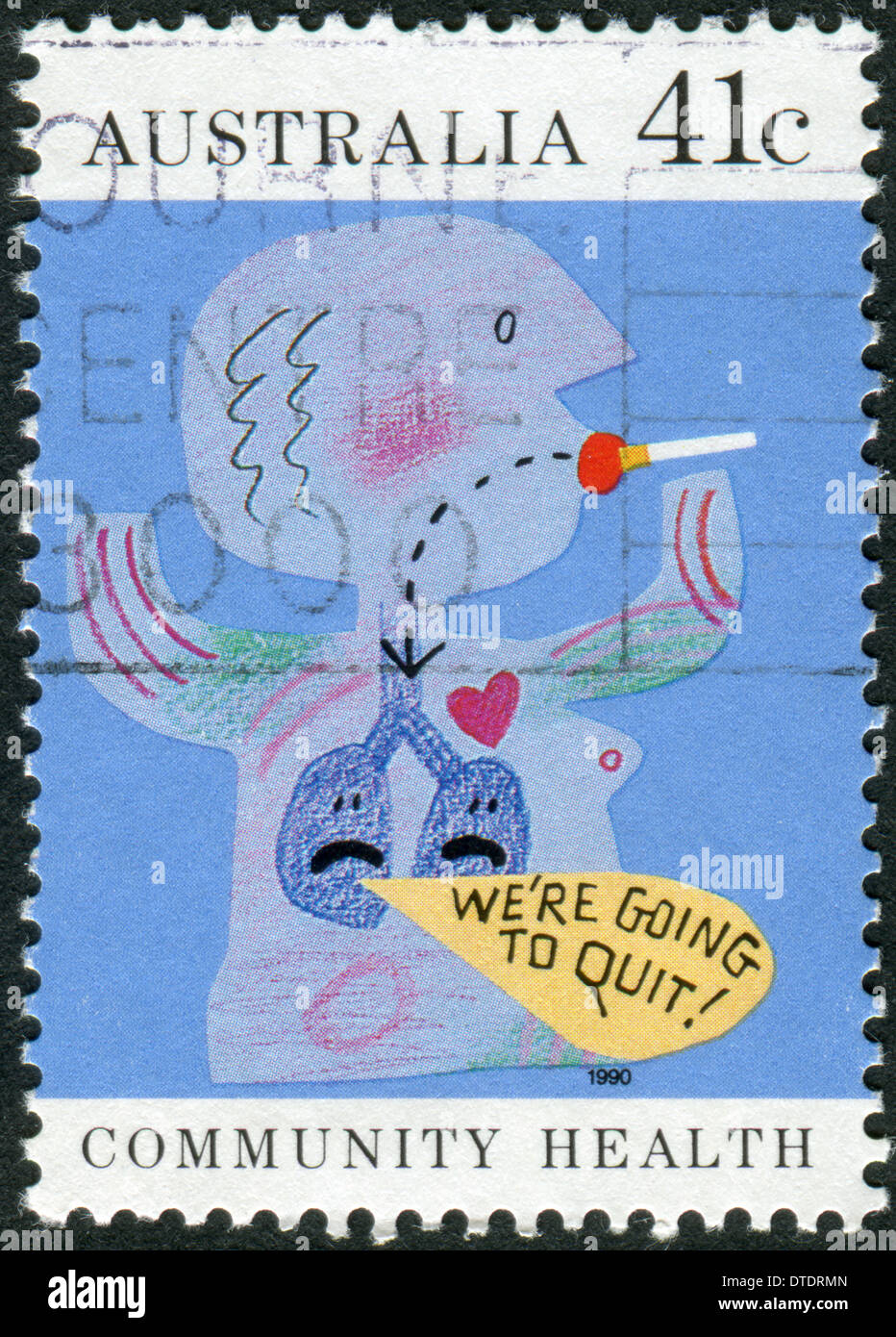 AUSTRALIA - CIRCA 1990: Postage stamp printed in Australia, Community ...