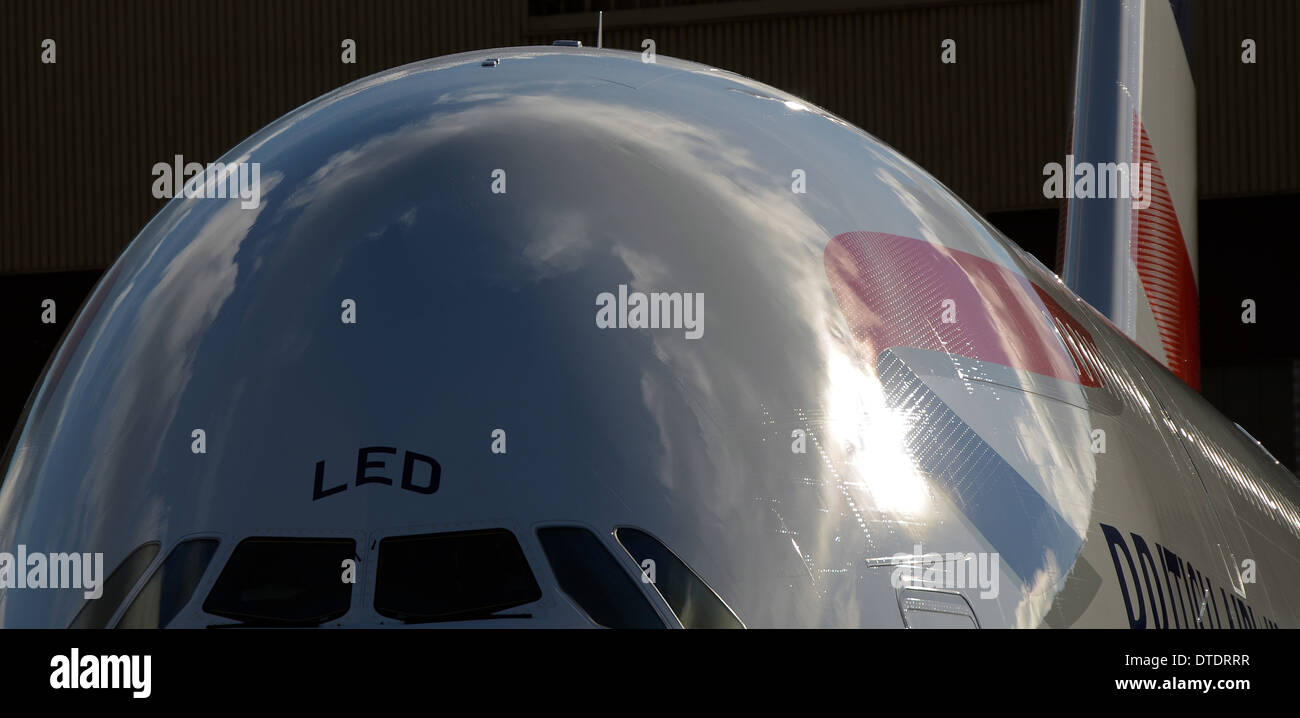 The Airbus A380 is a double-deck, wide-body, four-engine jet ...