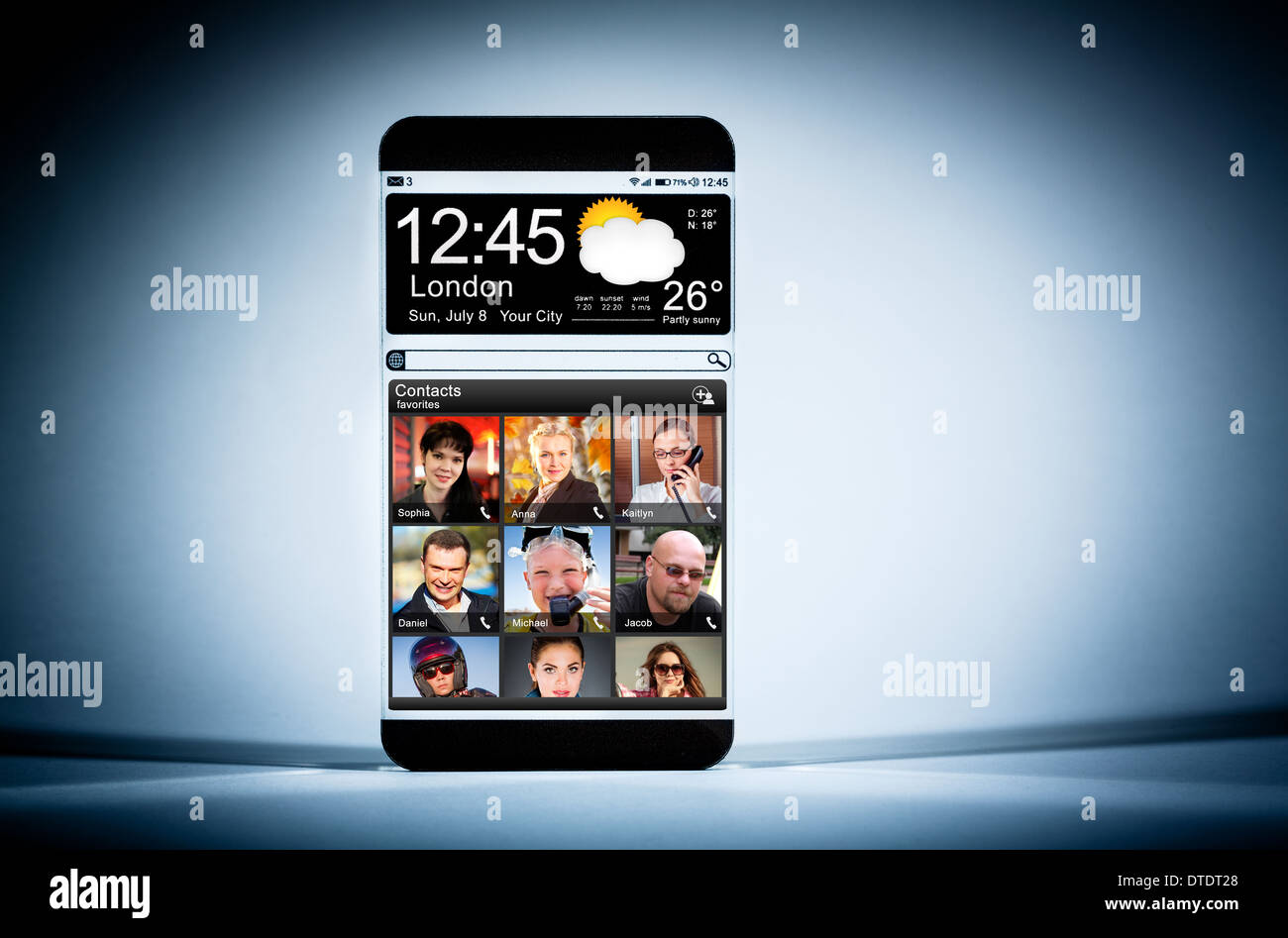 Smartphone transparent display hi-res stock photography and images - Alamy