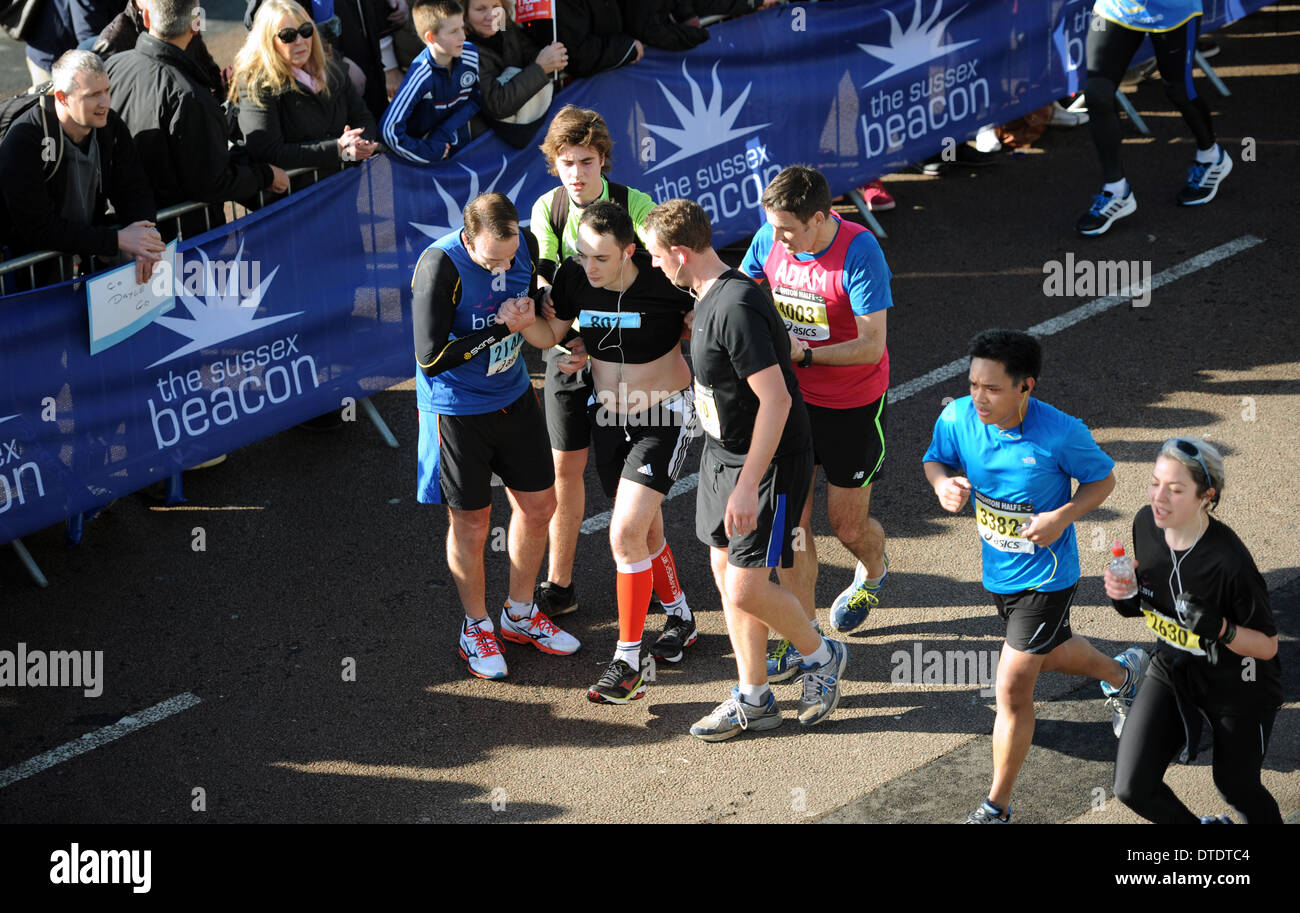 Half marathon finish line hi-res stock photography and images - Alamy