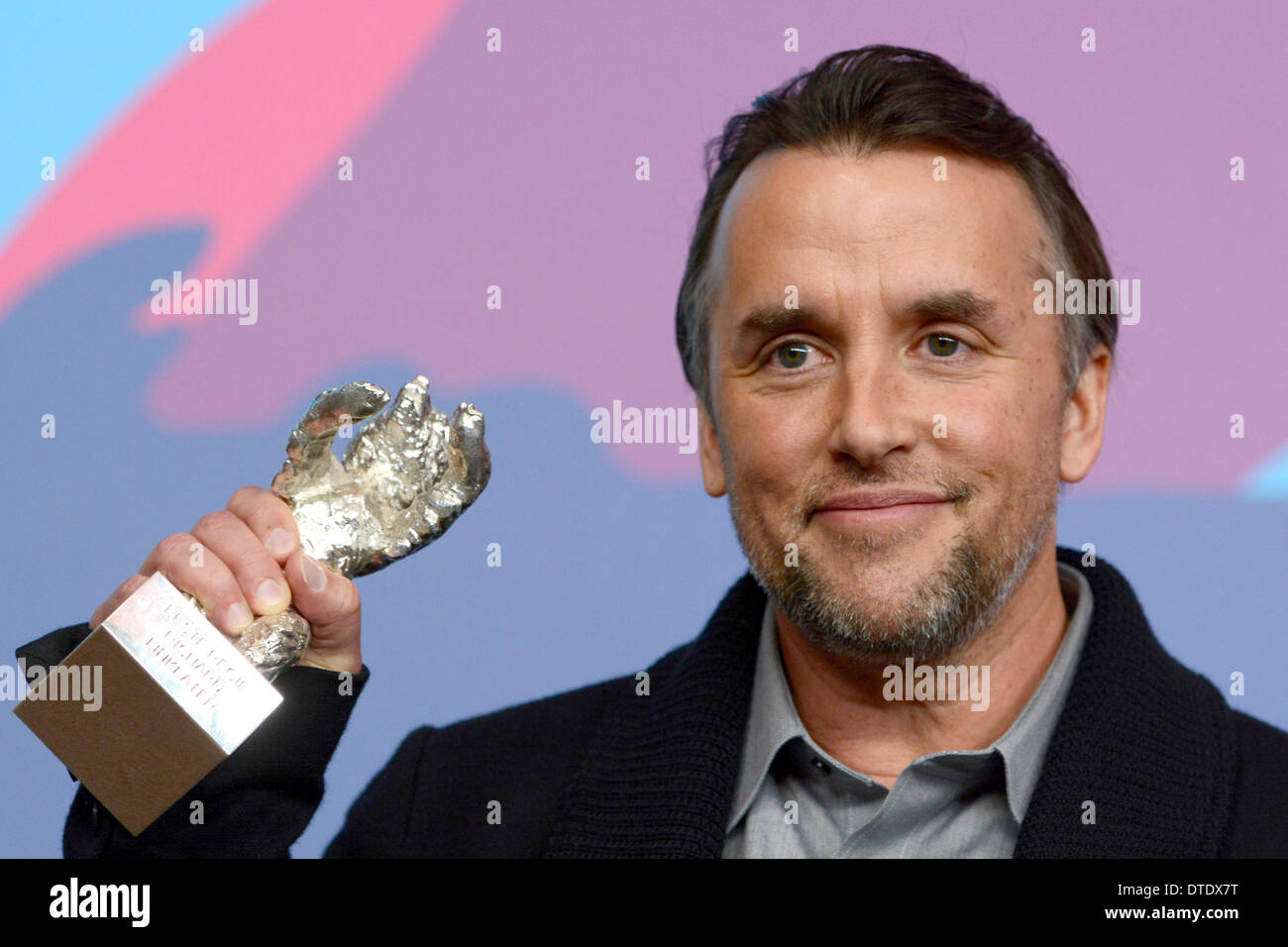 Berlin, Germany. 15th Feb, 2014. Director Richard Linklater winner of ...