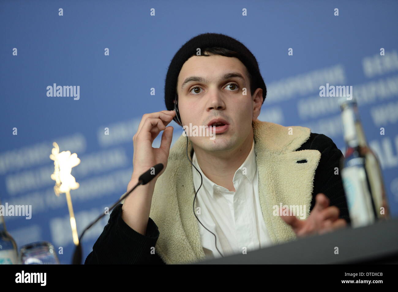 Berlin, Germany. 15th Feb, 2014. Director Jonathan Vinel attends a ...