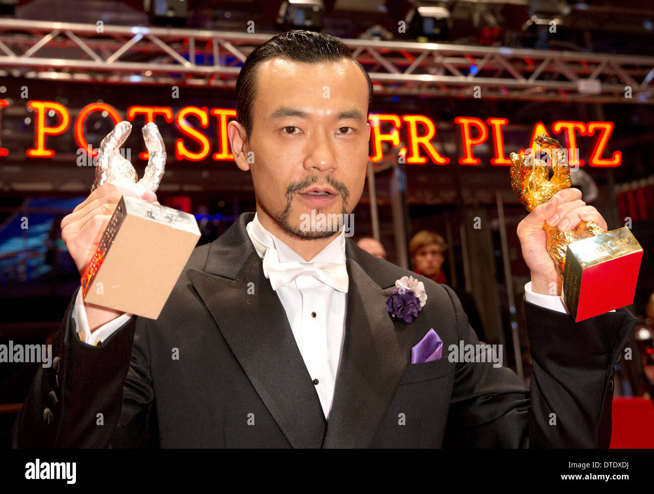 Berlin, Germany. 15th Feb, 2014. Chinese actor Fan Liao poses with the ...