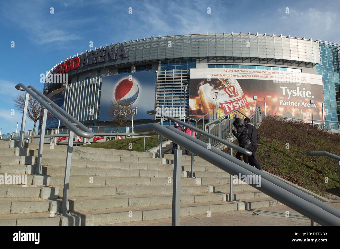 Sopot, Poland 16th, February 2014 ERGO Arena sports hall located at the ...