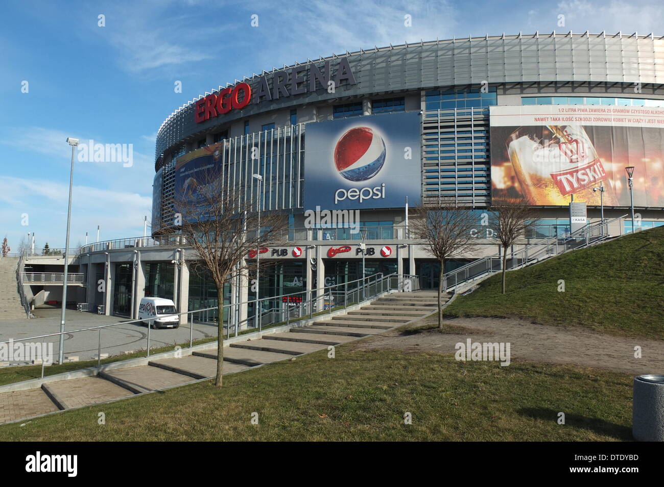 Sopot, Poland 16th, February 2014 ERGO Arena sports hall located at the ...