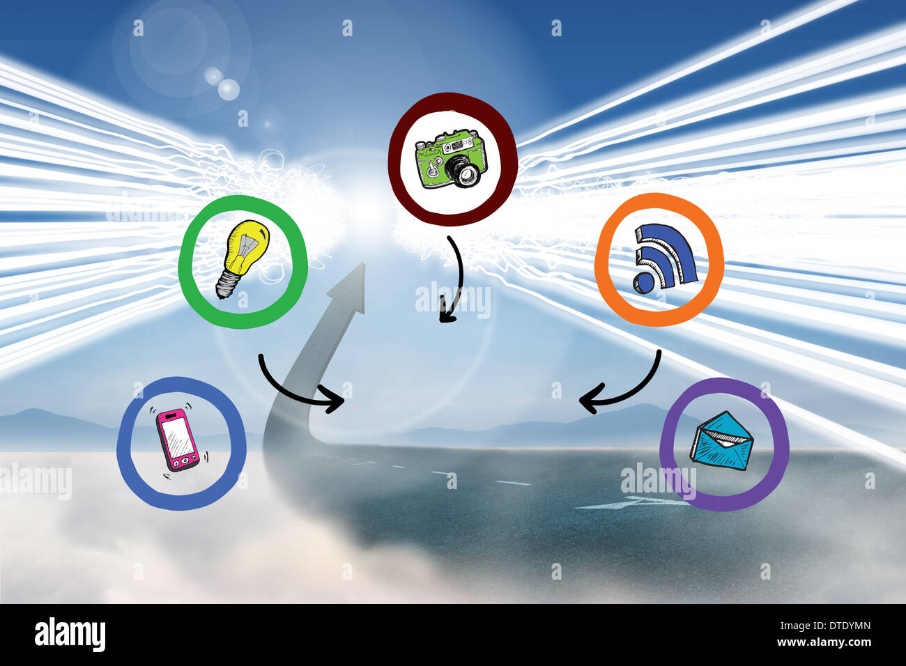 Composite image of computer applications Stock Photo - Alamy