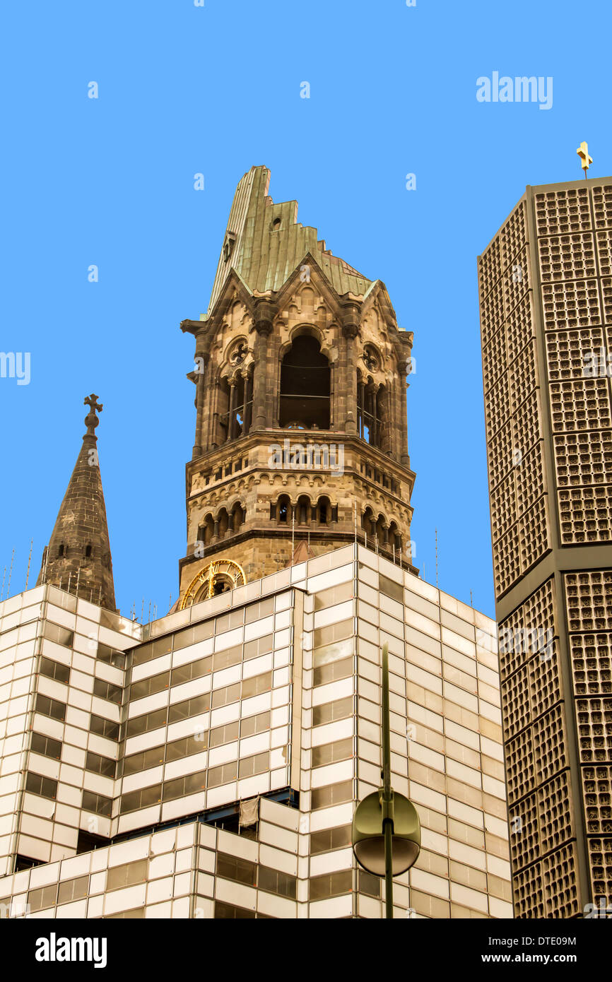 Memorial Kaiser Wilhelm Church in Berlin, Germany, being restored Stock ...