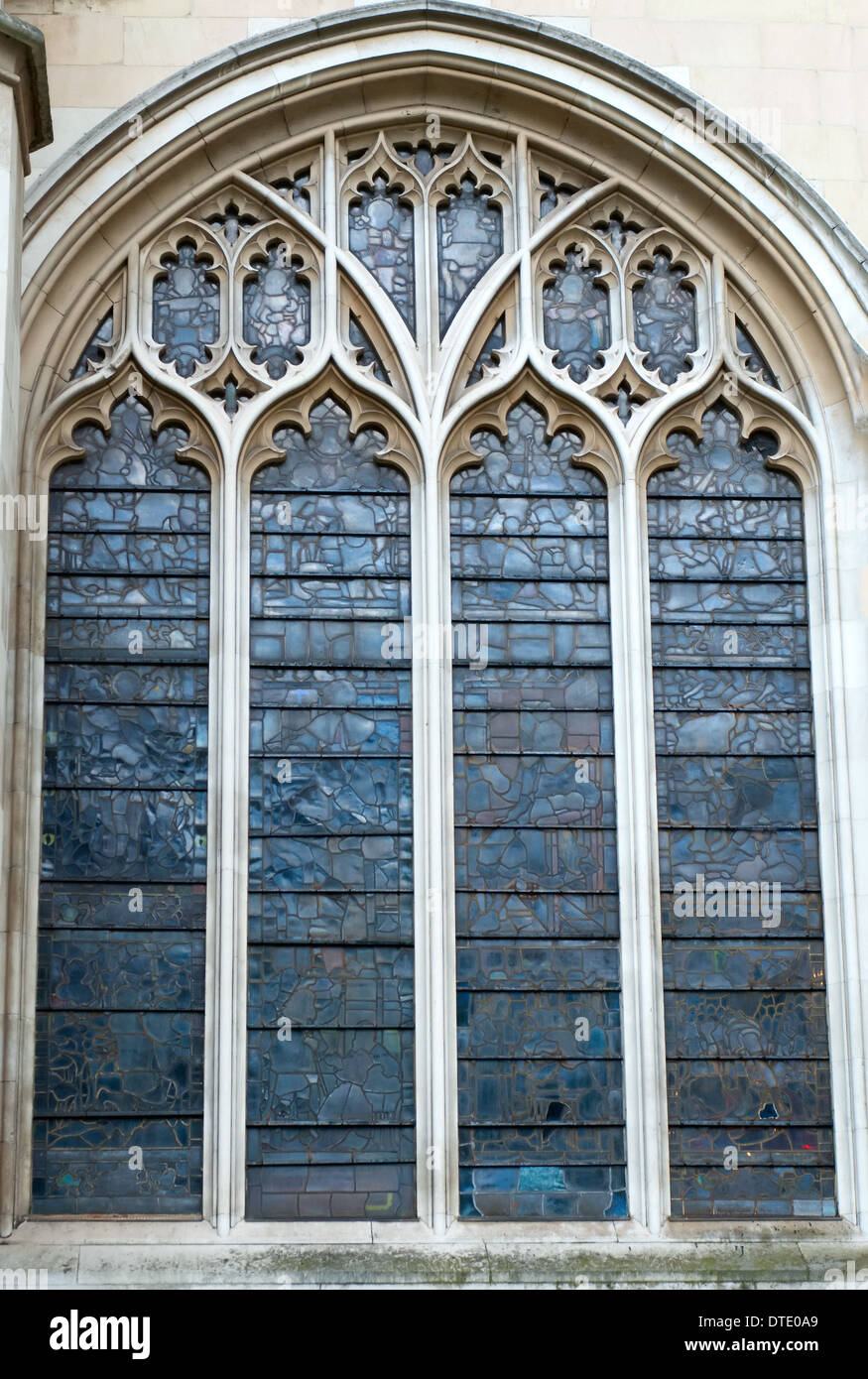 Church glass window in London Stock Photo - Alamy