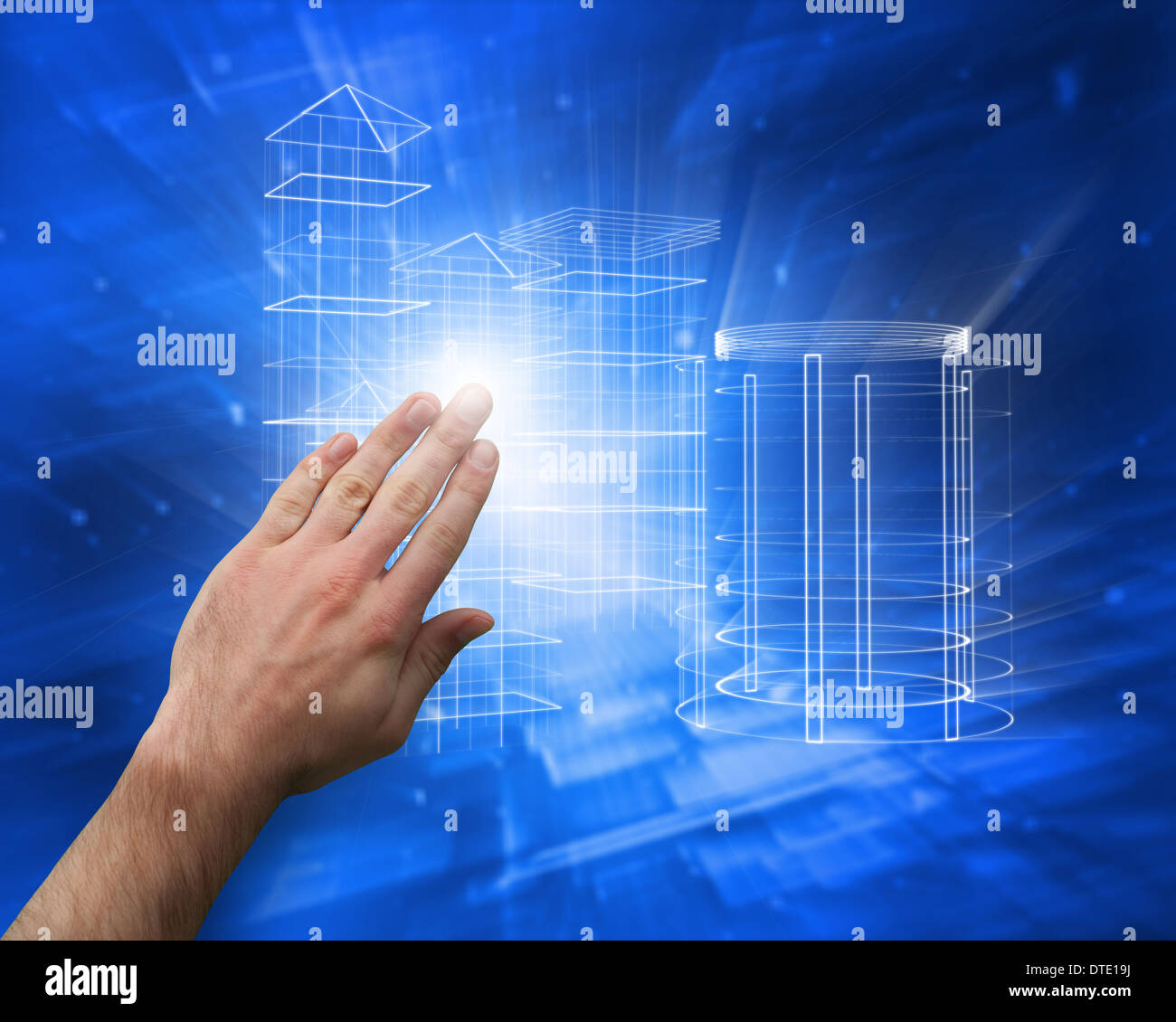 Composite image of hand presenting Stock Photo - Alamy