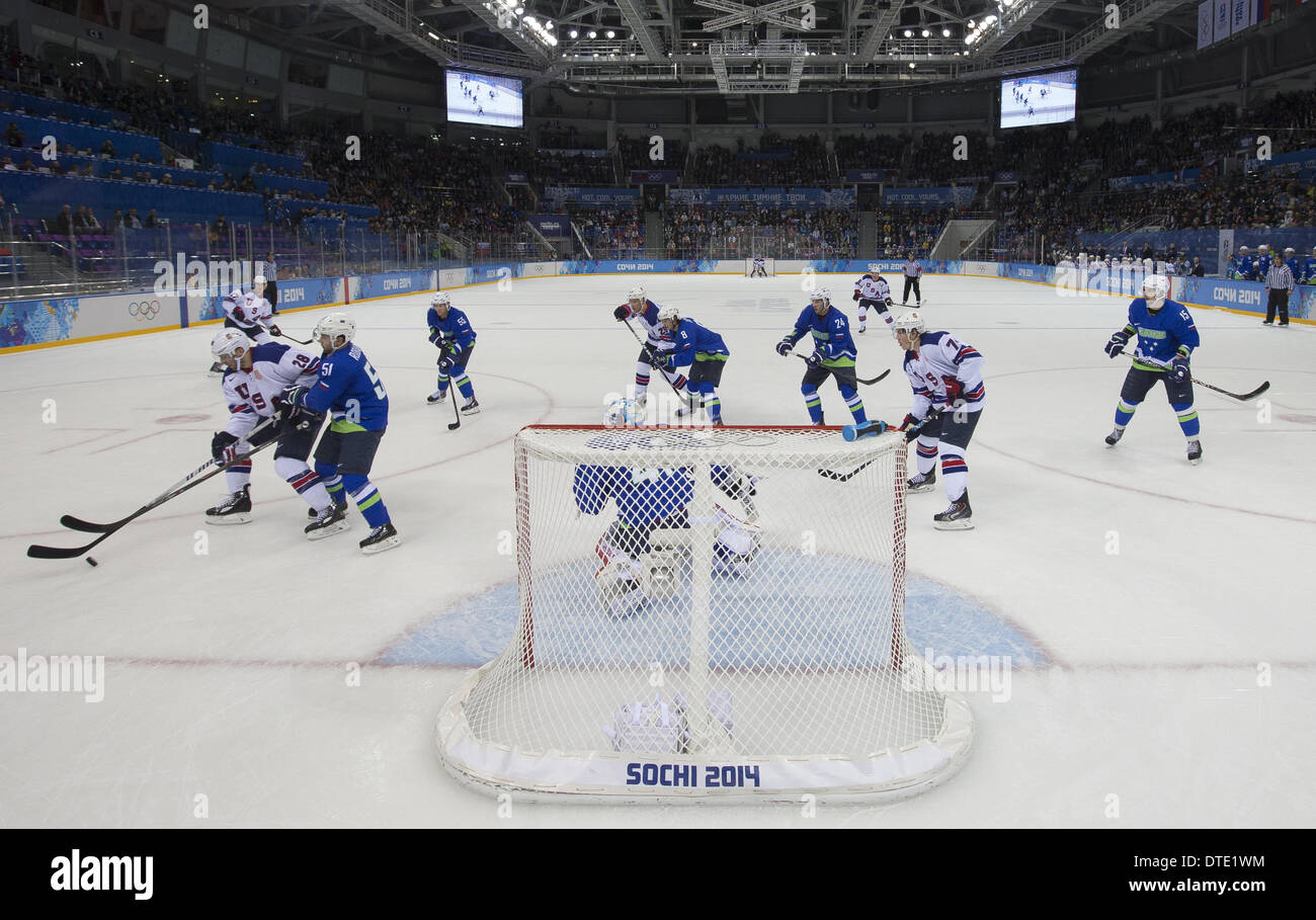 Sochi, Russia. 16th Feb, 2014. Winter Olympics - Sochi, Russia.Hockey ...