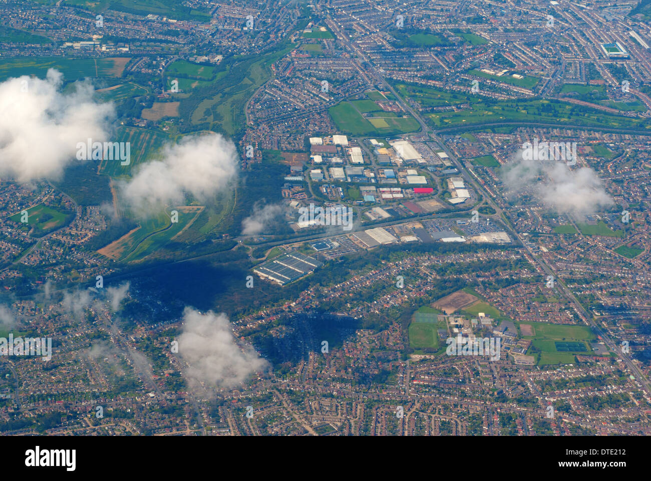 aerial view over the city Stock Photo - Alamy