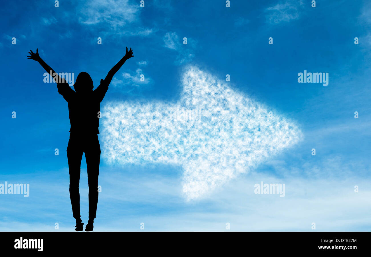 Sky arrow hi-res stock photography and images - Alamy