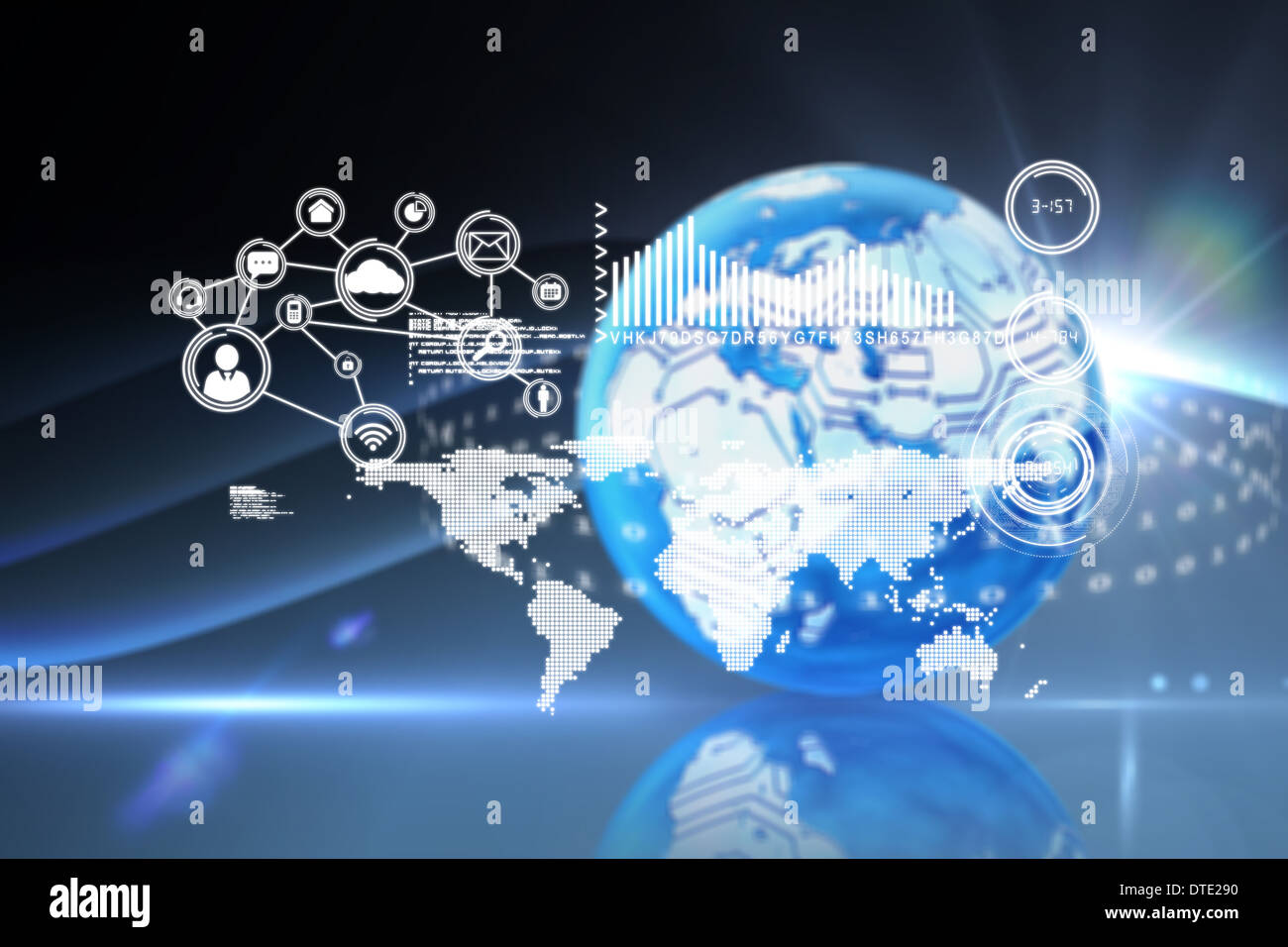 Composite image of technology interface Stock Photo - Alamy