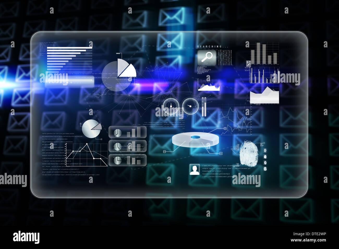 Composite image of abstract technology interface Stock Photo - Alamy