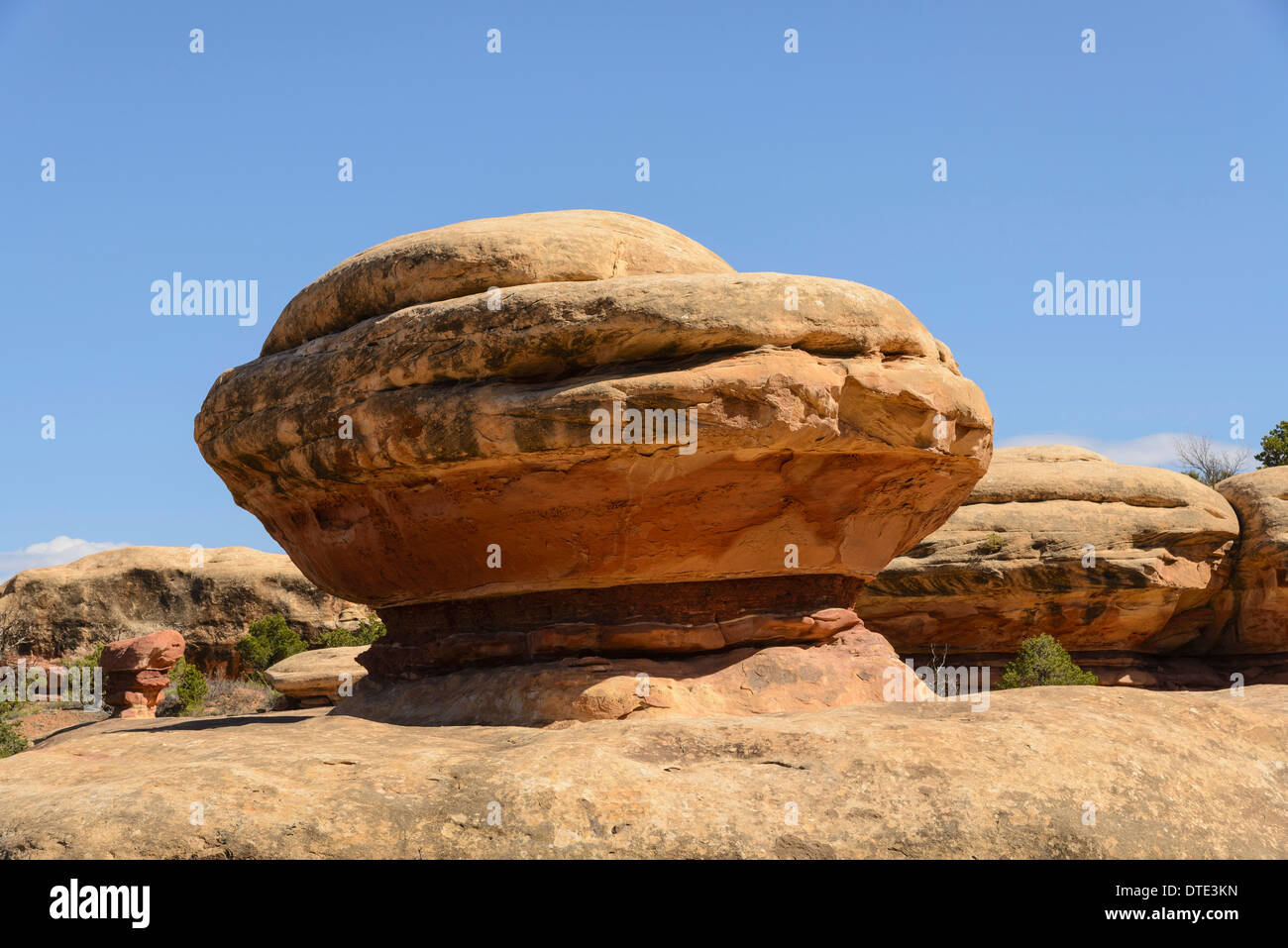Rock Formations, The Needles section of Canyonlands National Park, Utah ...