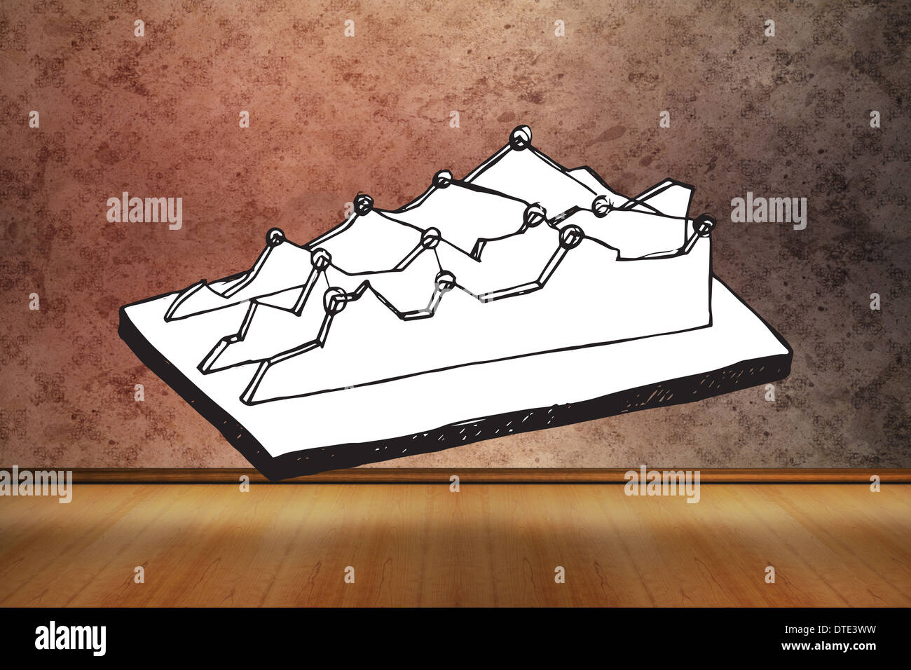 Composite image of data analysis doodle Stock Photo - Alamy