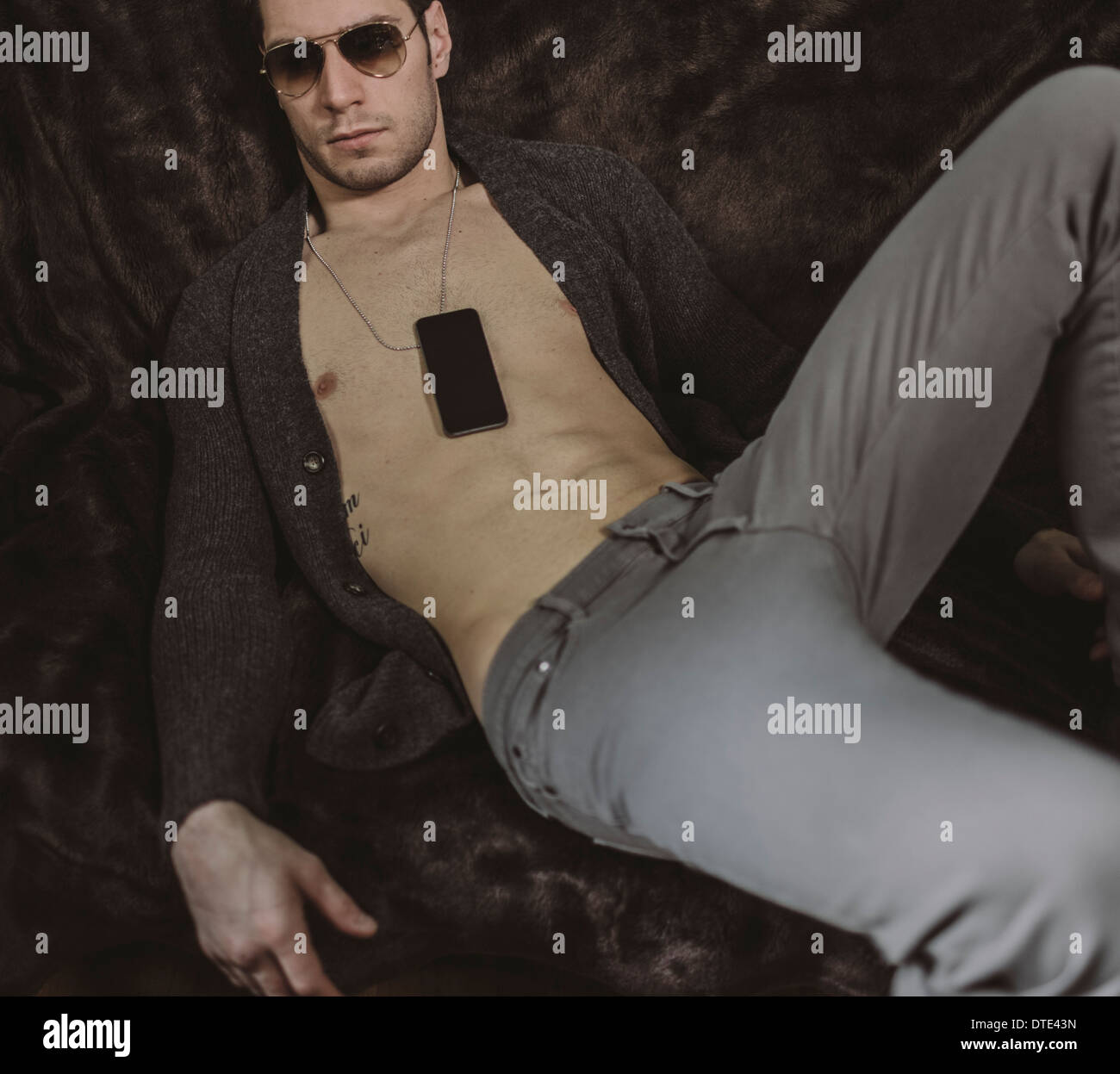 Part of series showing different ways one carries a smartphone, hanging ...