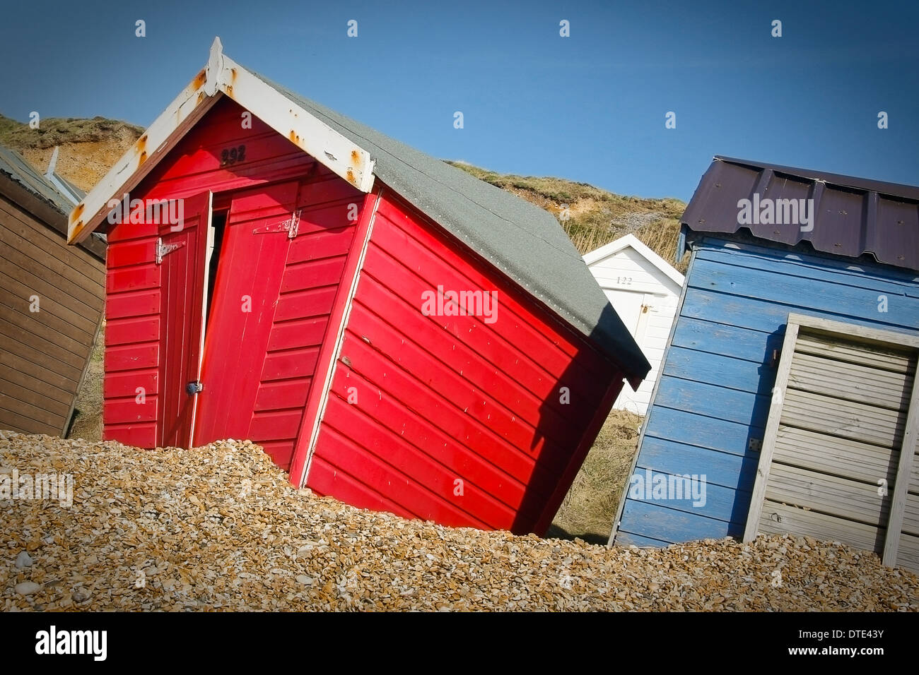 Beach huts damaged and destroyed along the South Coast after the very ...