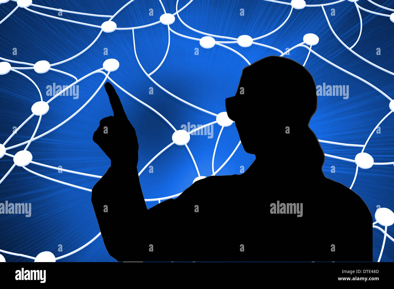 Dots are connected by lines hi-res stock photography and images - Alamy