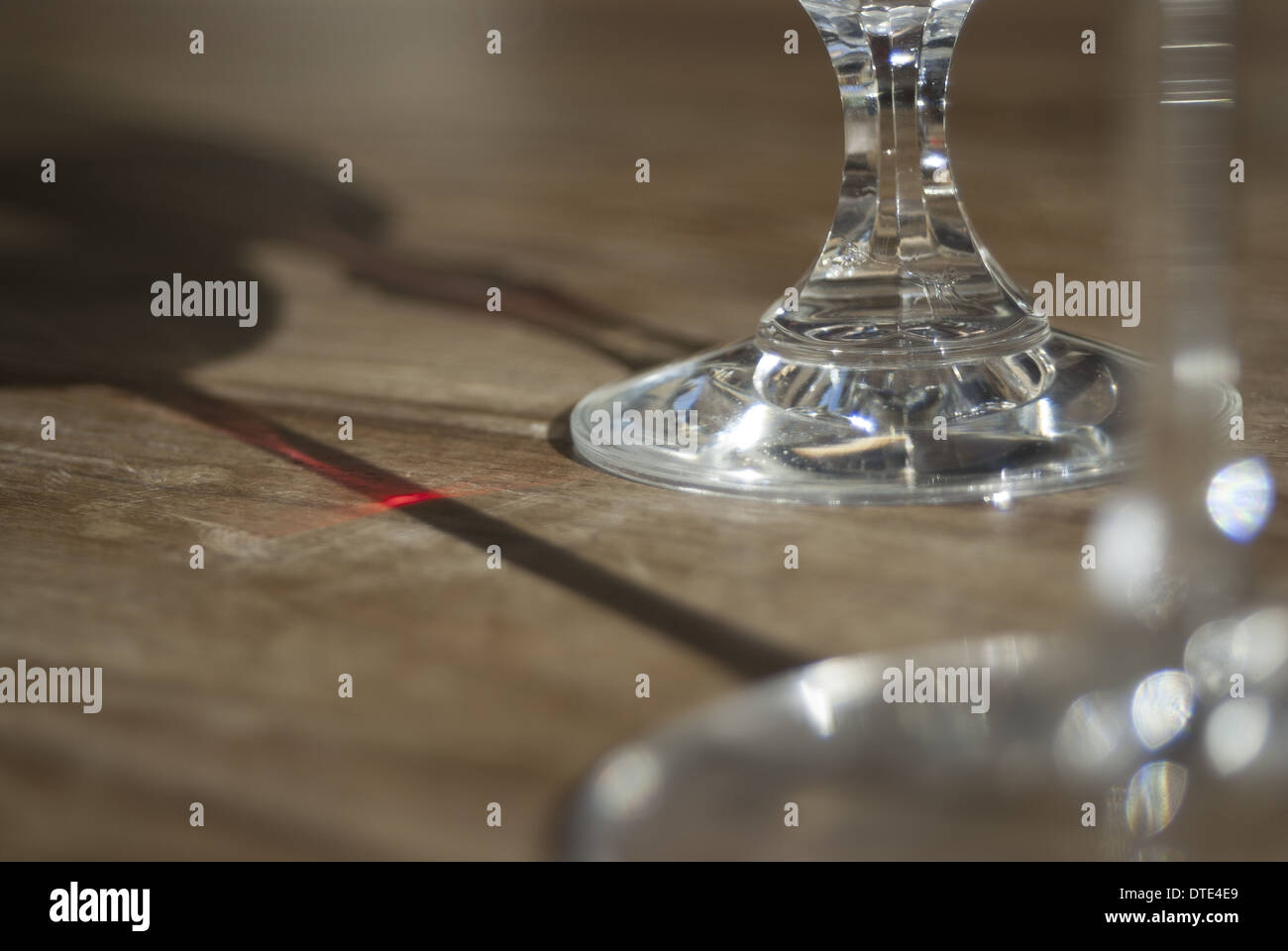 detail of two crystal glasses in a party Stock Photo - Alamy