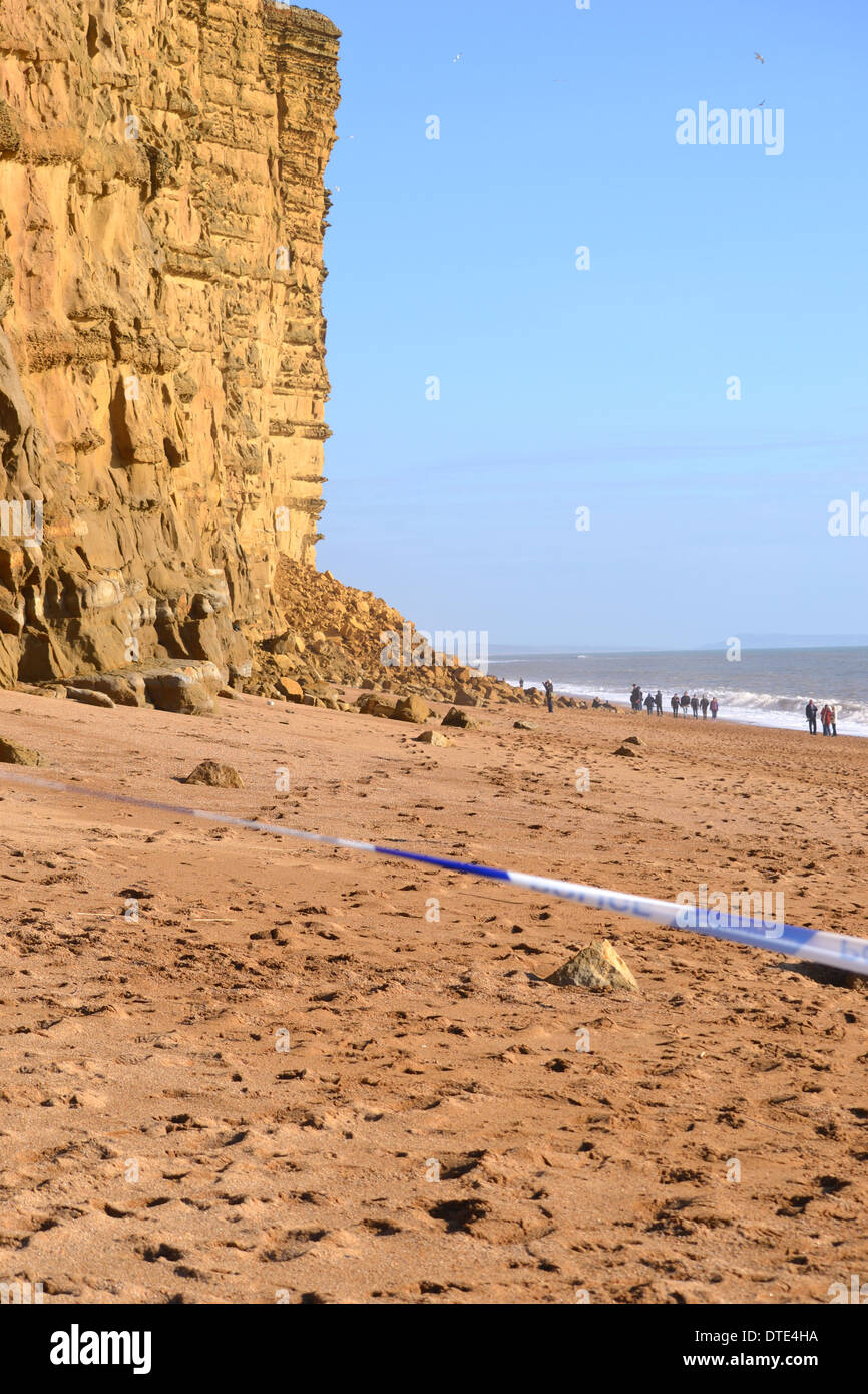 Coast rock fall west bay hi-res stock photography and images - Alamy