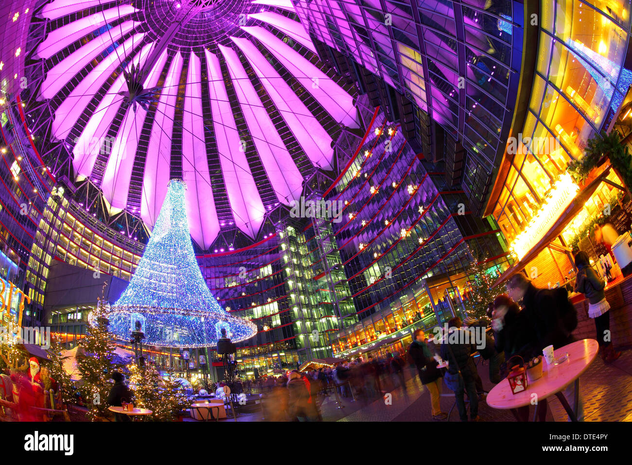 Berlin Winter Night Sony Center High Resolution Stock Photography and ...