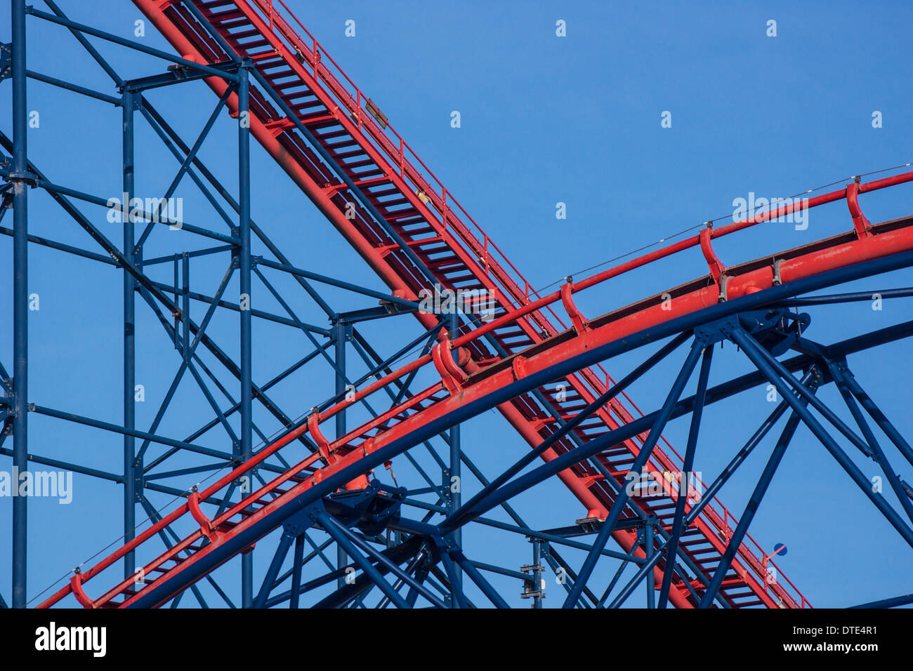 Blackpool pleasure beach and the Big one, roller coaster Stock Photo ...