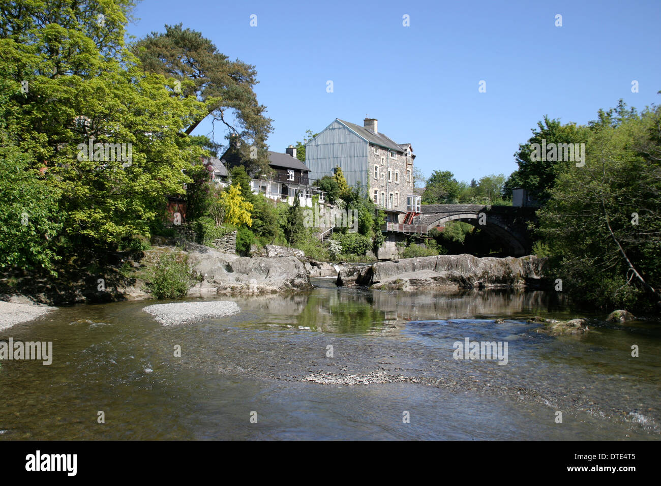 River Wye Rhayader Powys Wales UK Stock Photo - Alamy