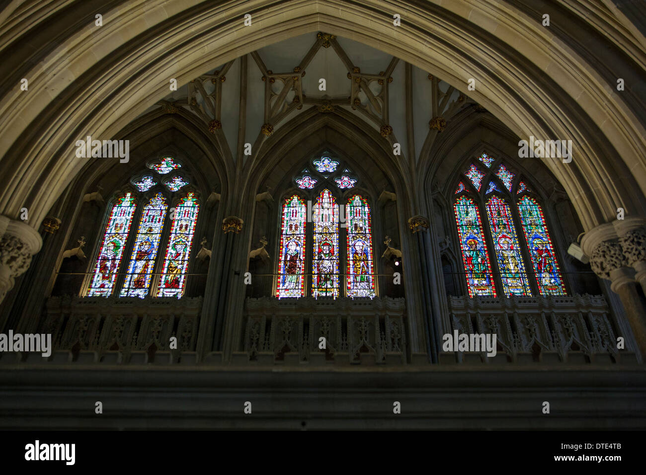 Inside Wells Cathedral, Somerset, England, UK Stock Photo - Alamy