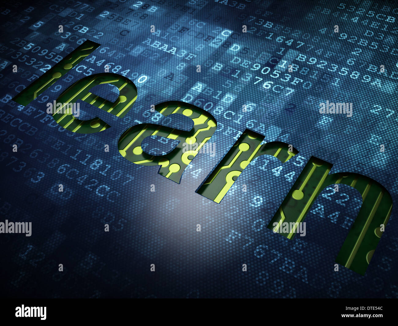 Education concept: Learn on digital screen background Stock Photo - Alamy