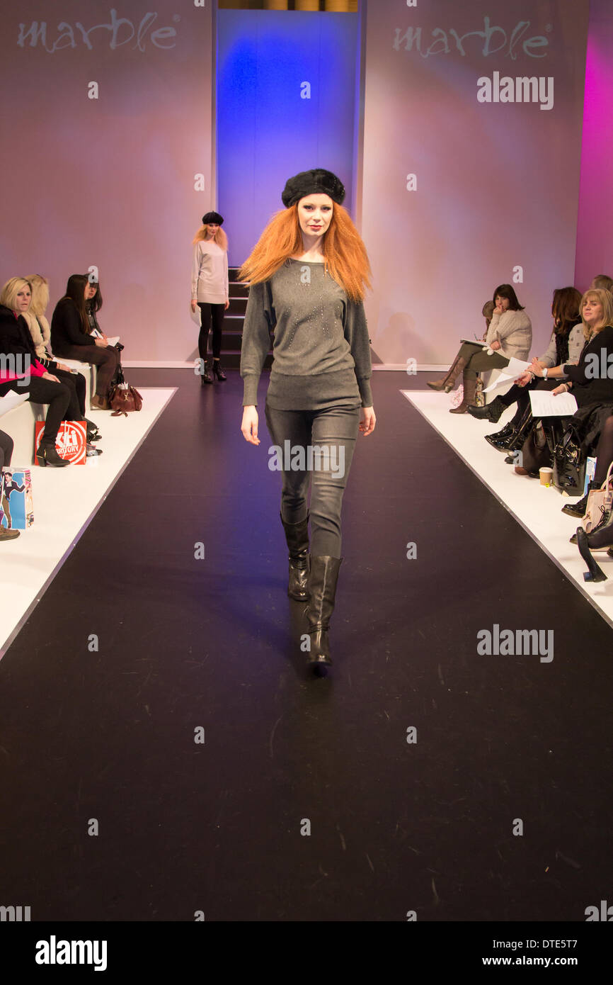 Women's wear fashion show at MODA fashion show at the NEC in Birmingham ...