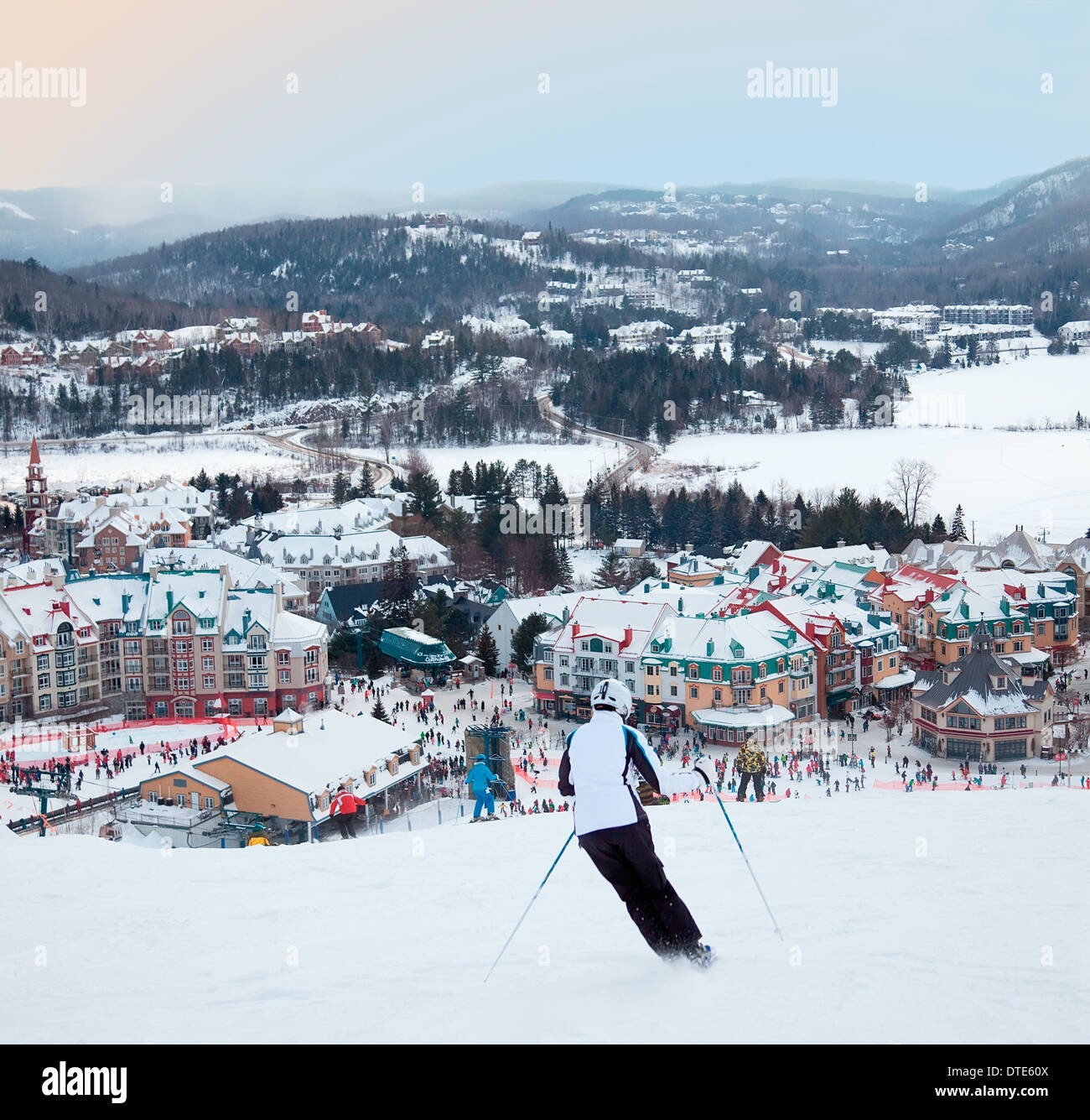 Mont tremblant ski resort hi-res stock photography and images - Alamy