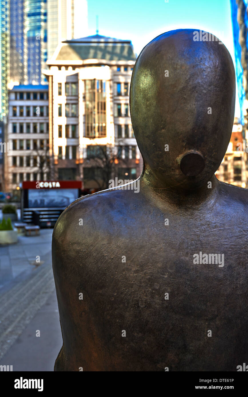 Metal men of St Mary Axe near the Gherkin Stock Photo - Alamy