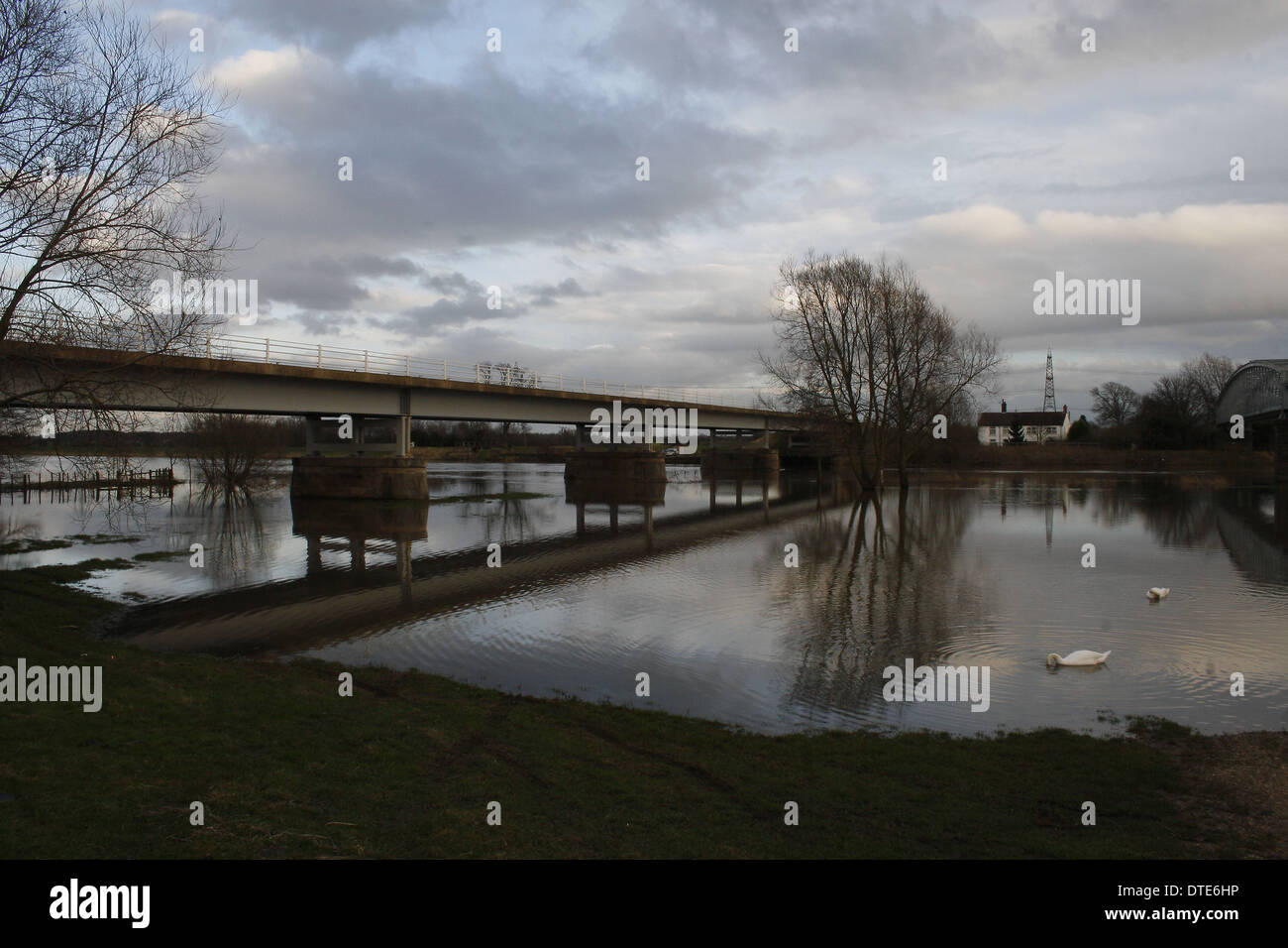 Dunham Toll bridge over river trent, Nottinghamshire, England, UK Stock ...