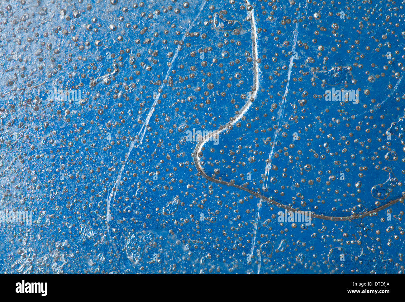ice with trapped air bubbles natural ackground Stock Photo - Alamy