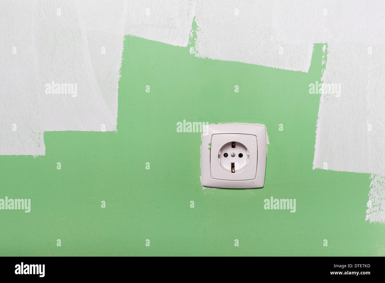 Electrical outlet on wall, interior Stock Photo - Alamy