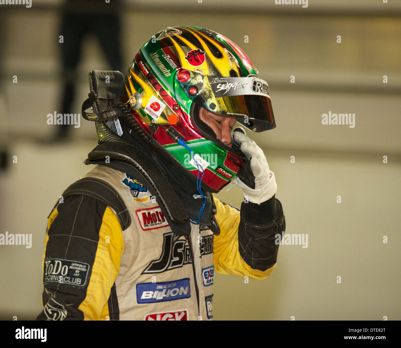 A driver shows his extreme fatigue after completing his night time ...