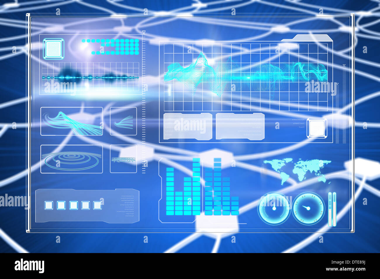 Composite image of business interface Stock Photo - Alamy