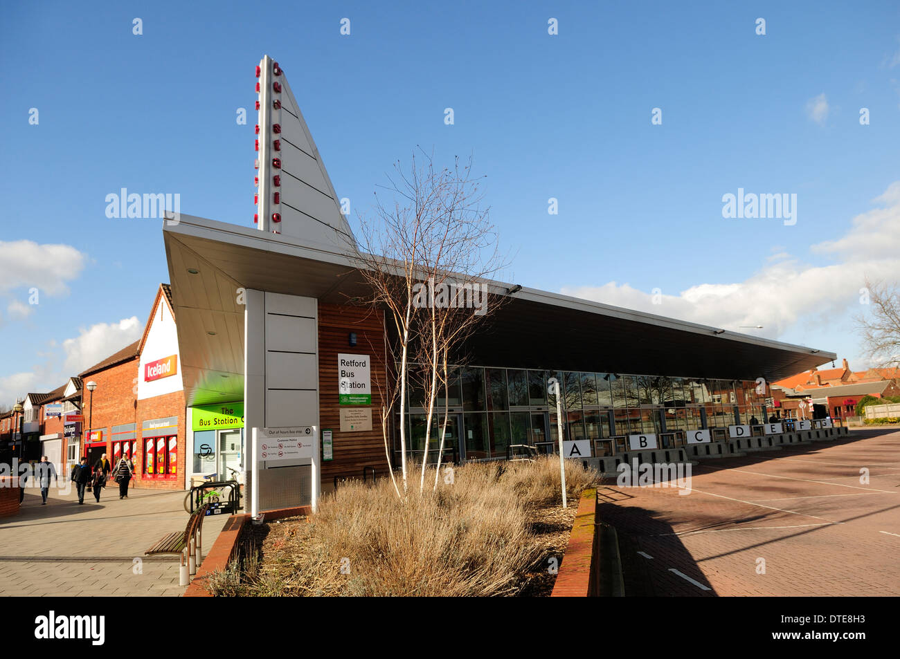 Retford Bus And Coach Station,North Nottinghamshire, UK Stock Photo - Alamy