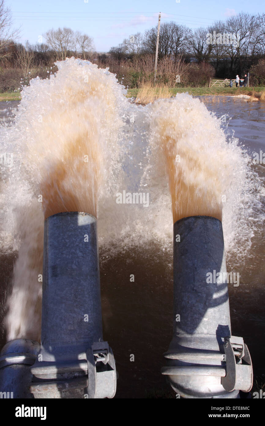 Water pumping flood hi-res stock photography and images - Alamy