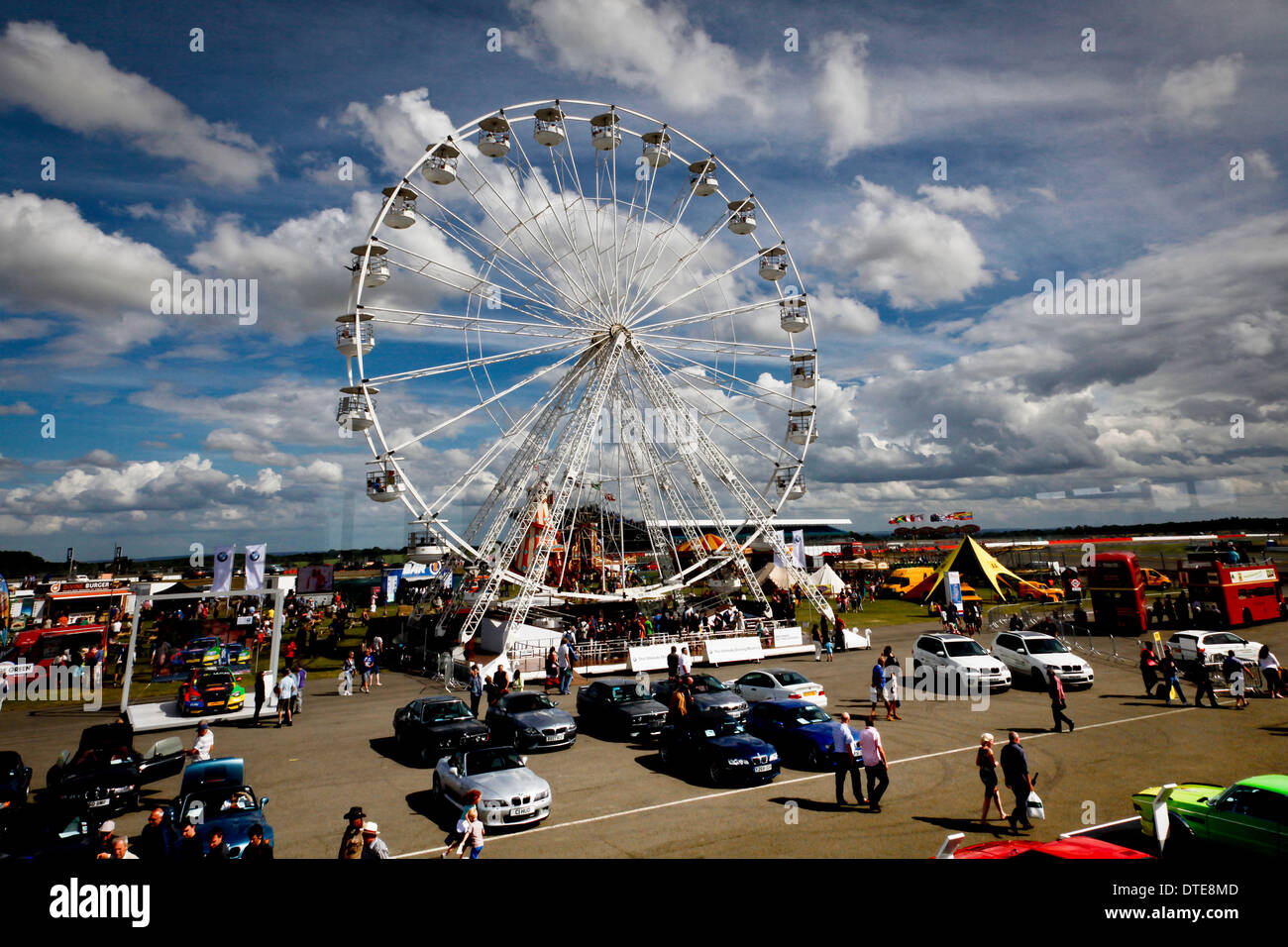 A giant ferris wheel or big wheel at an event in the UK Stock Photo - Alamy