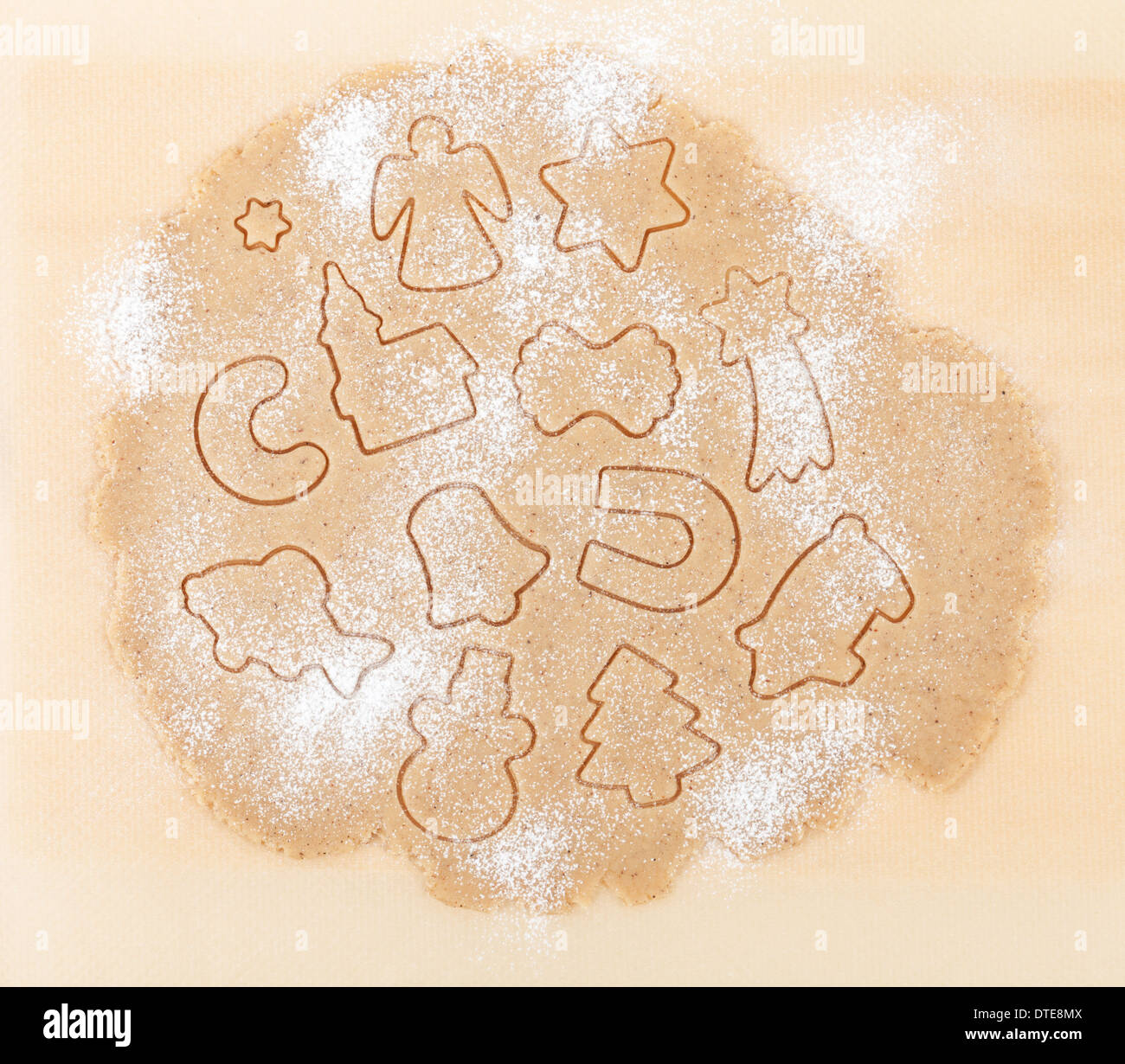 Seamless texture christmas gingerbread cookies hi-res stock photography ...